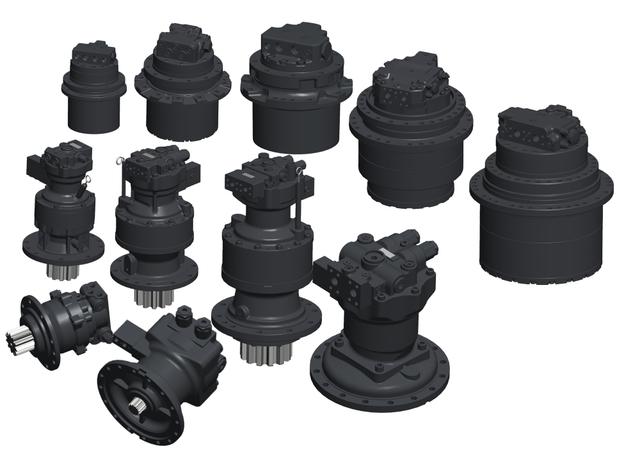 Track and swing drive piston motors | Danfoss PowerSource